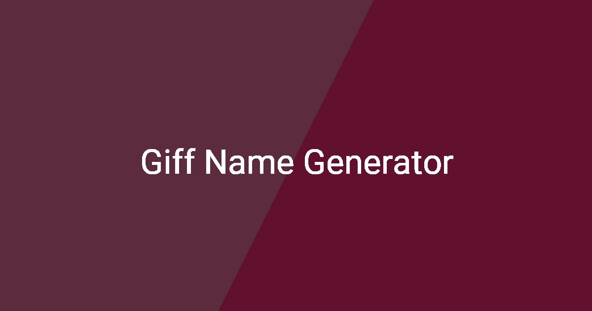 Giff Name Generator - Dragon Name Generator