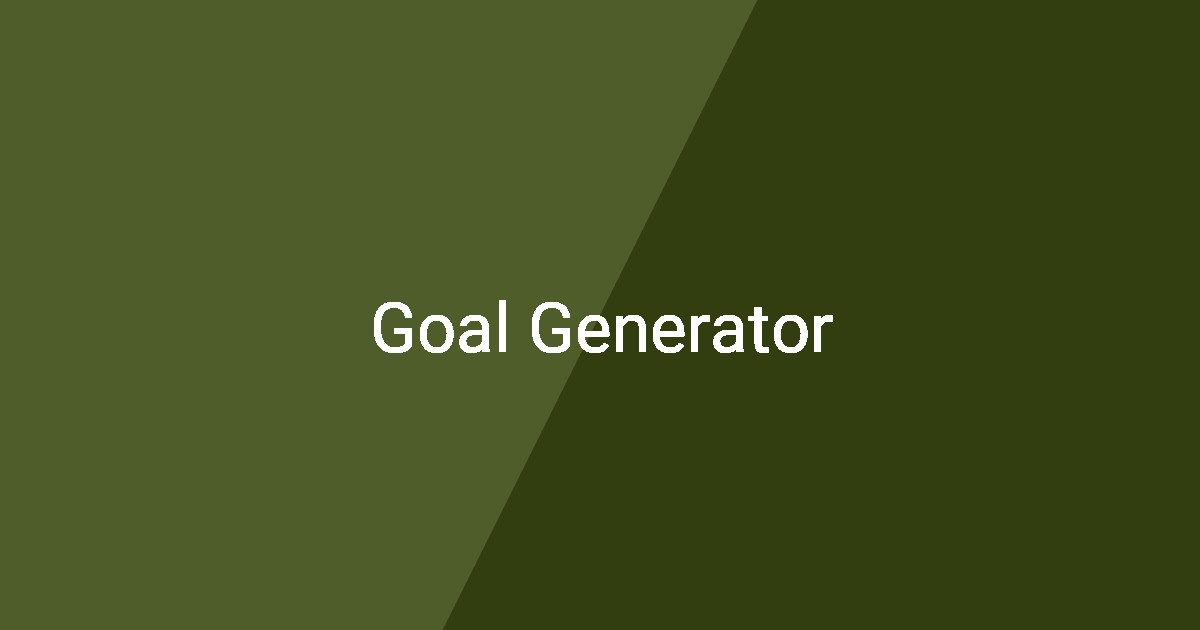 Goal Generator - Dragon Name Generator