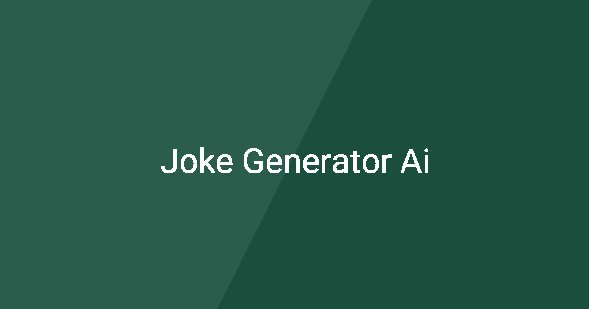 Joke Generator Ai - Dragon Name Generator