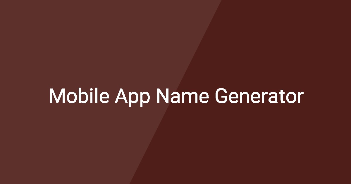 Mobile App Name Generator - Dragon Name Generator