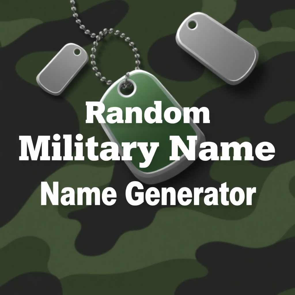 Random Military Name Generator - Dragon Name Generator