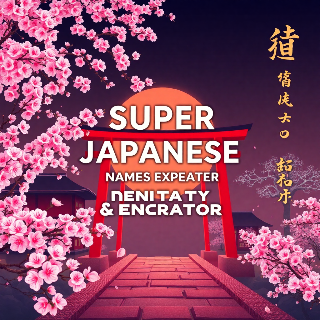 Super Japanese Name Generator - Dragon Name Generator